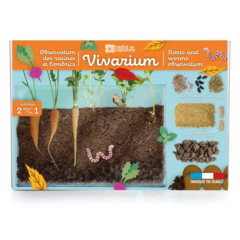RADIS et CAPUCINE – Vivarium 2 in 1 – Natuurobservatieterrarium...